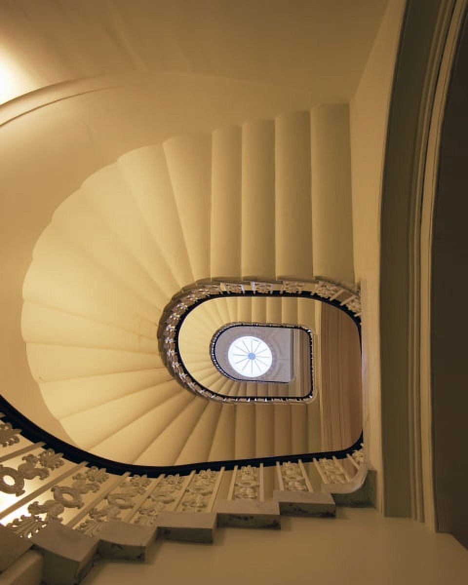 Print: Circular Stair Looking Up In Former General Post Office, Tariff ...