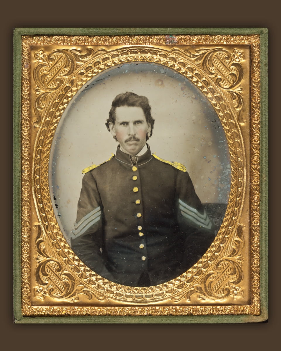 Print: Civil War Soldier In Union Sergeant's Uniform, circa 1861-1865 ...