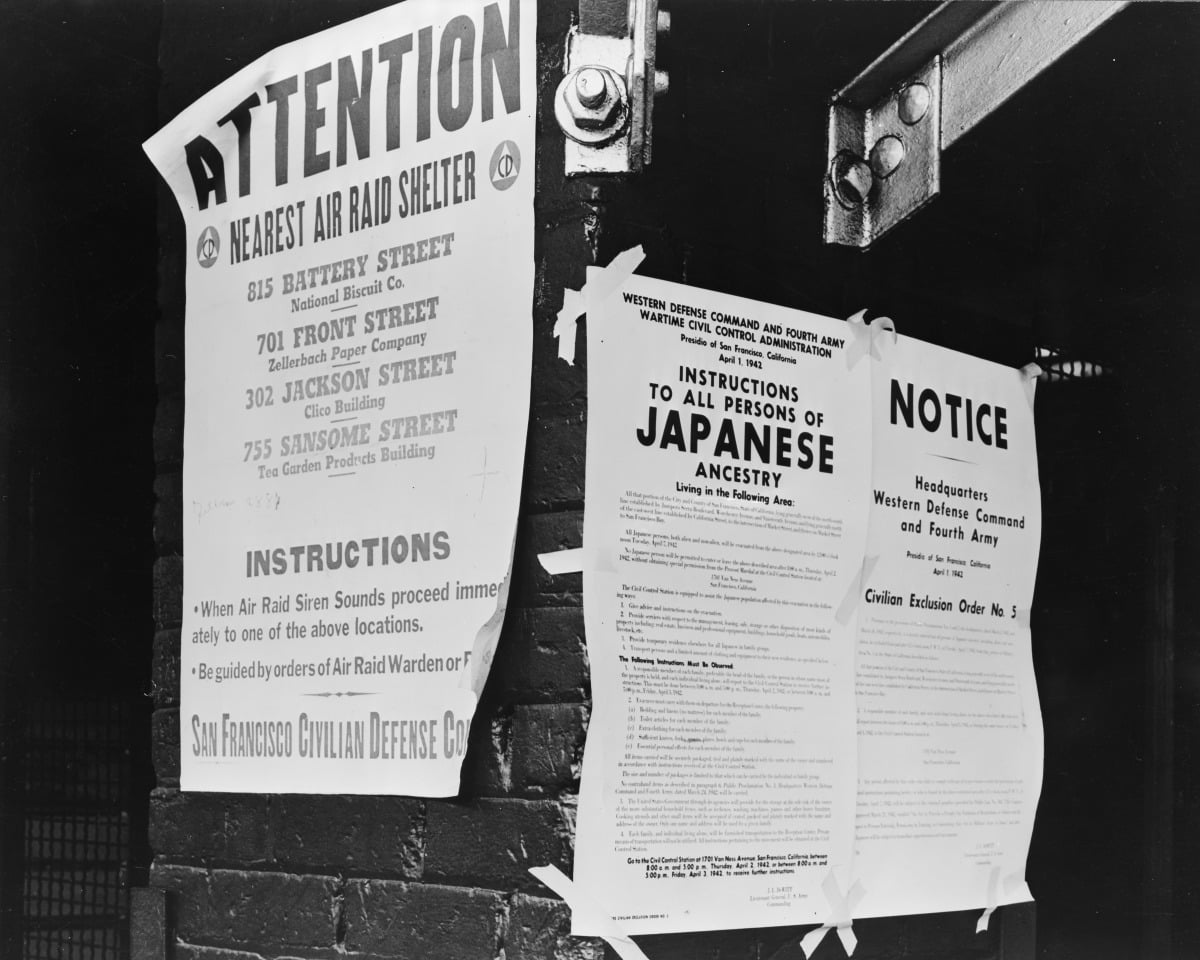 Print: Civilian Exclusion Order #5, Posted At First And Front Streets ...