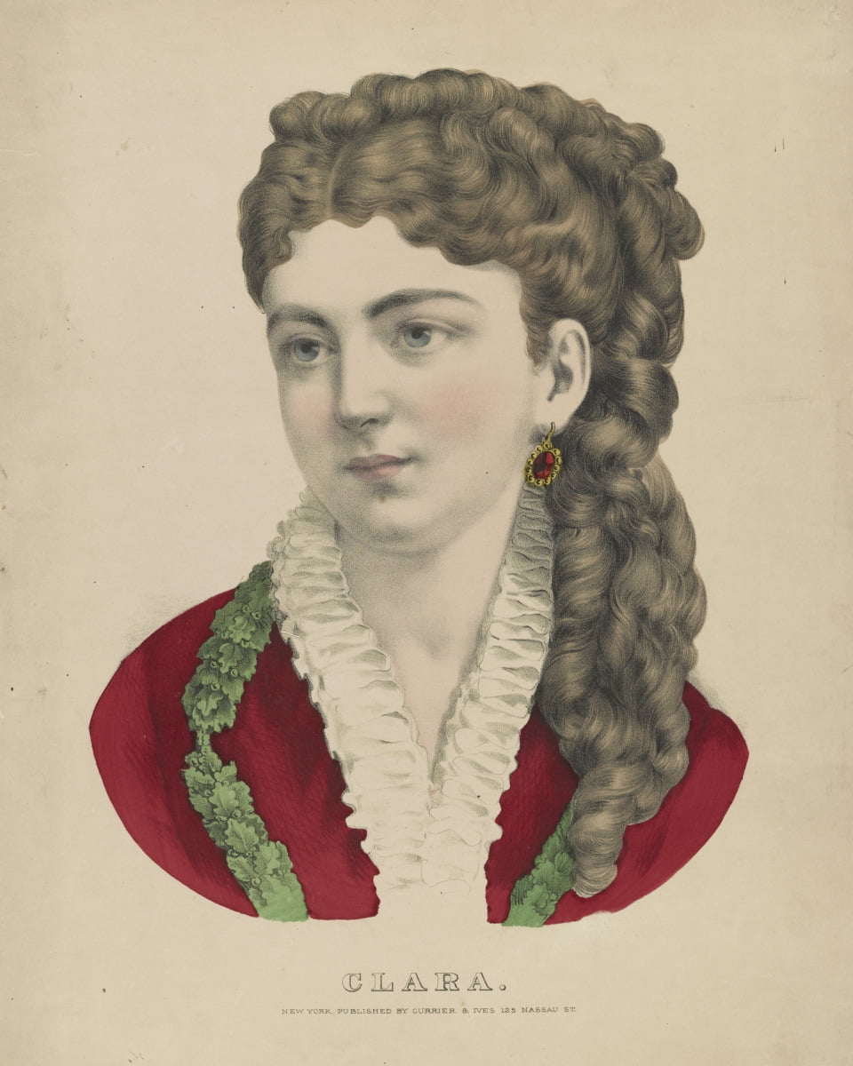 Print: Clara, circa 1856 - Walmart.com
