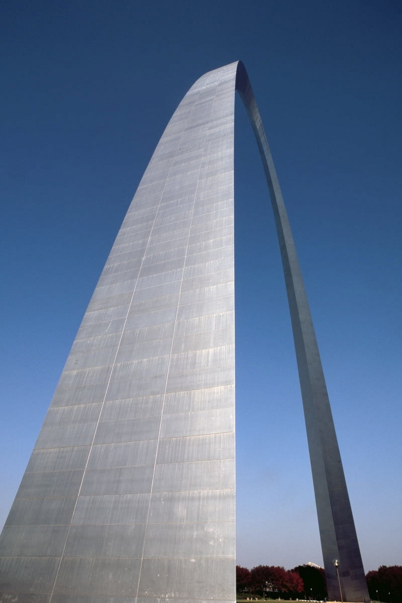 Print: Close-Up View Of The Gateway Arch, The Symbolic Gateway To The ...