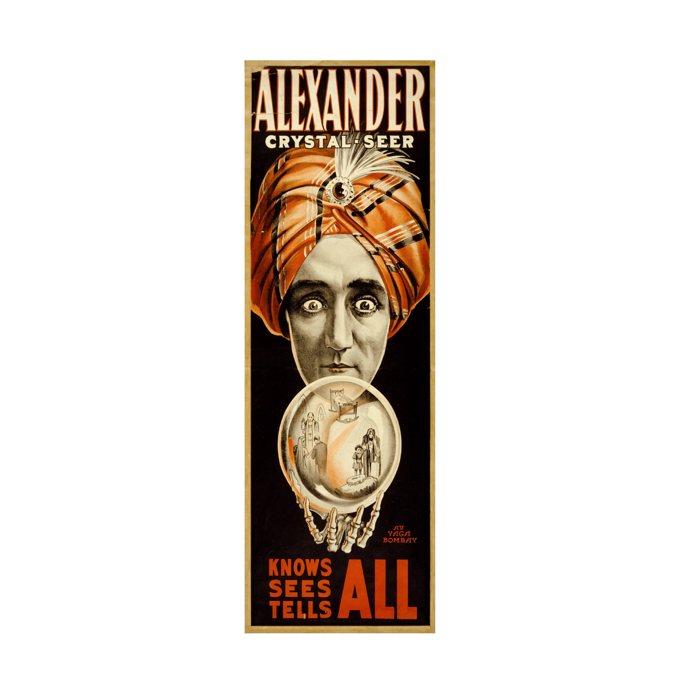 Print Collection 'Alexander Crystal Seer Knows Sees Tells All' Canvas ...
