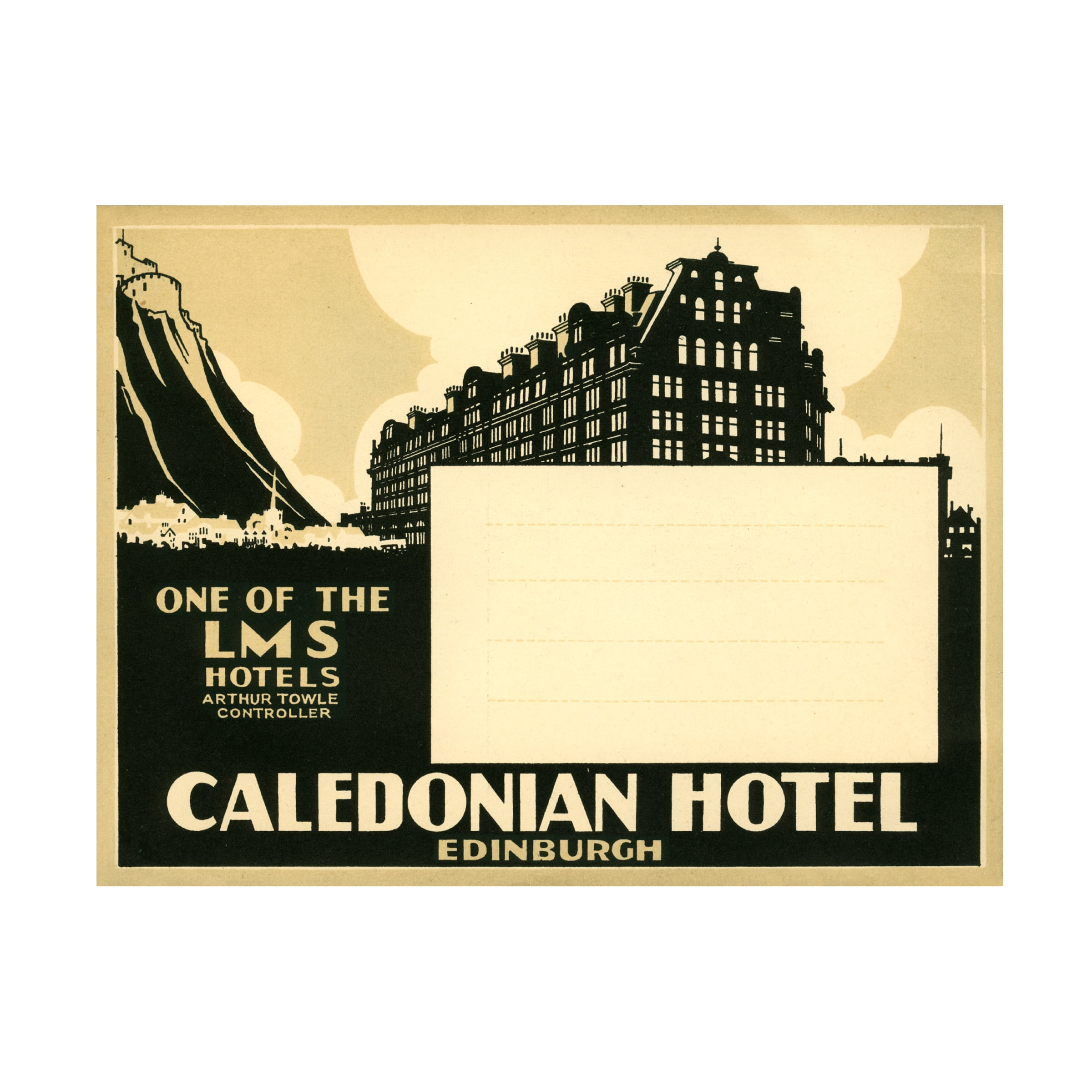 Print Collection 'Caledonian Hotel Edinburg ' Canvas Art - Walmart.com