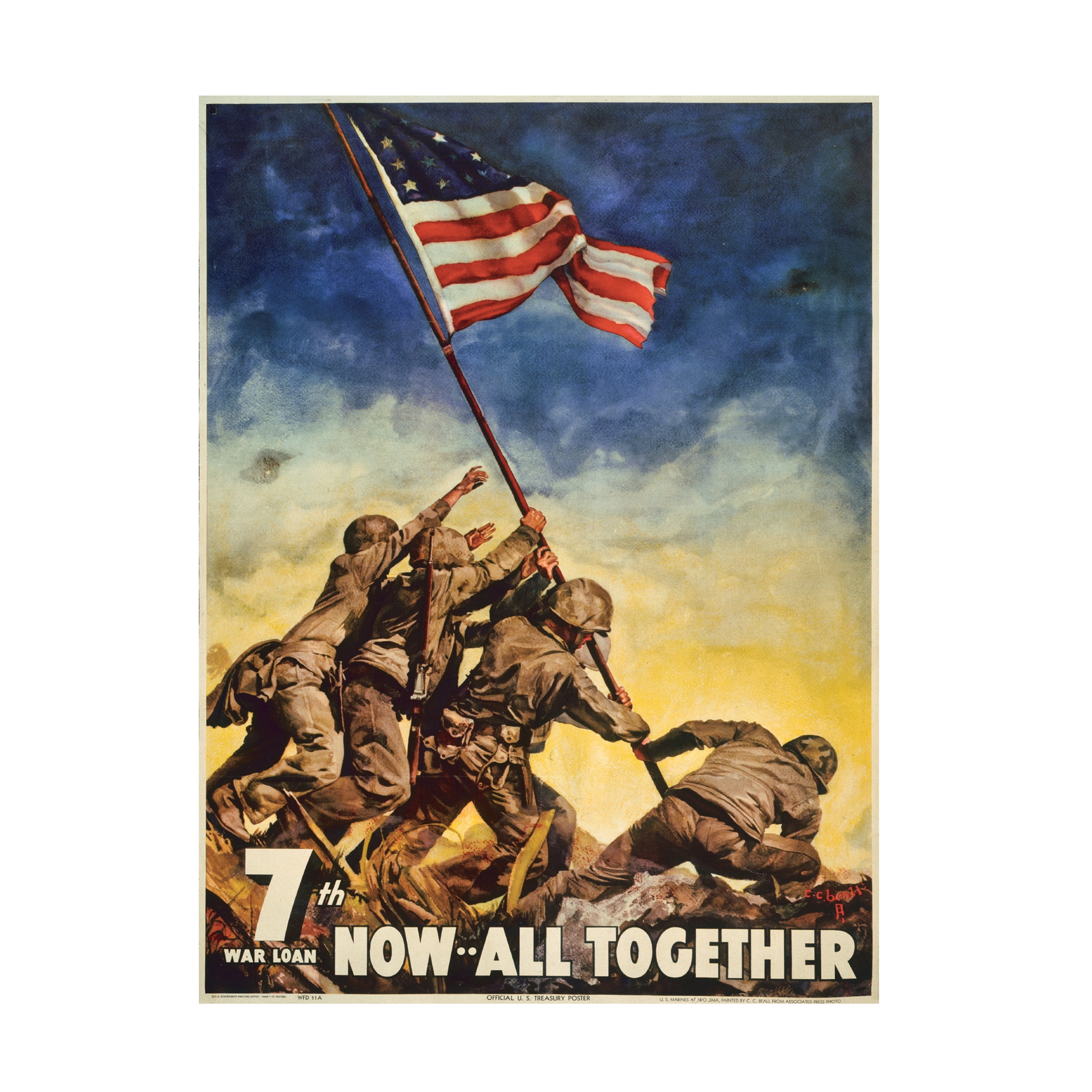 Print Collection 'Marines All Together' Canvas Art - Walmart.com