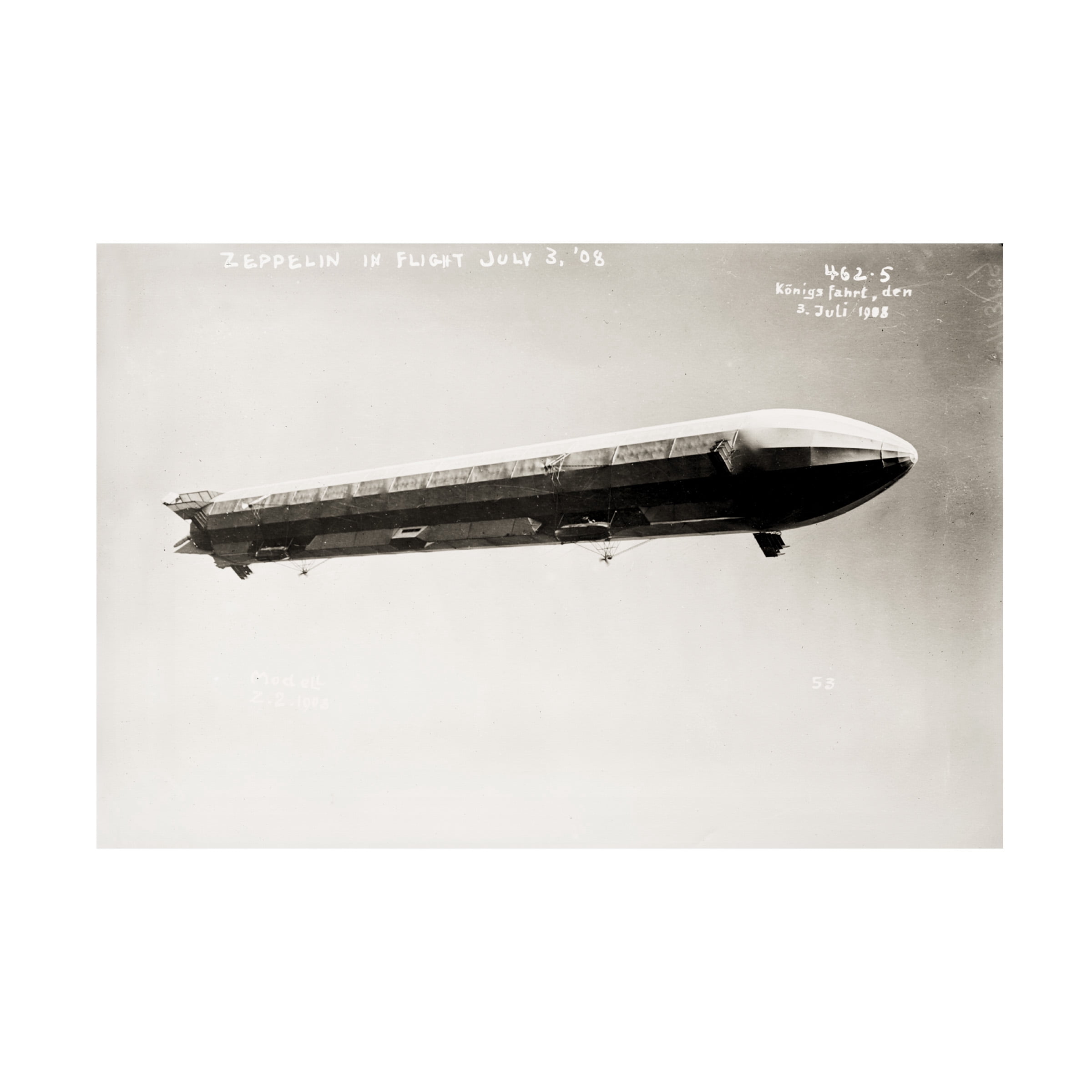 Print Collection 'Zeppelin Airship in Flight II' Canvas Art - Walmart.com