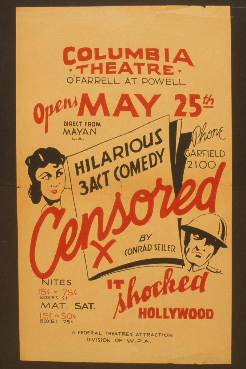 Print: Columbia Theatre Presents Hilarious 3 Act Comedy Censored By ...