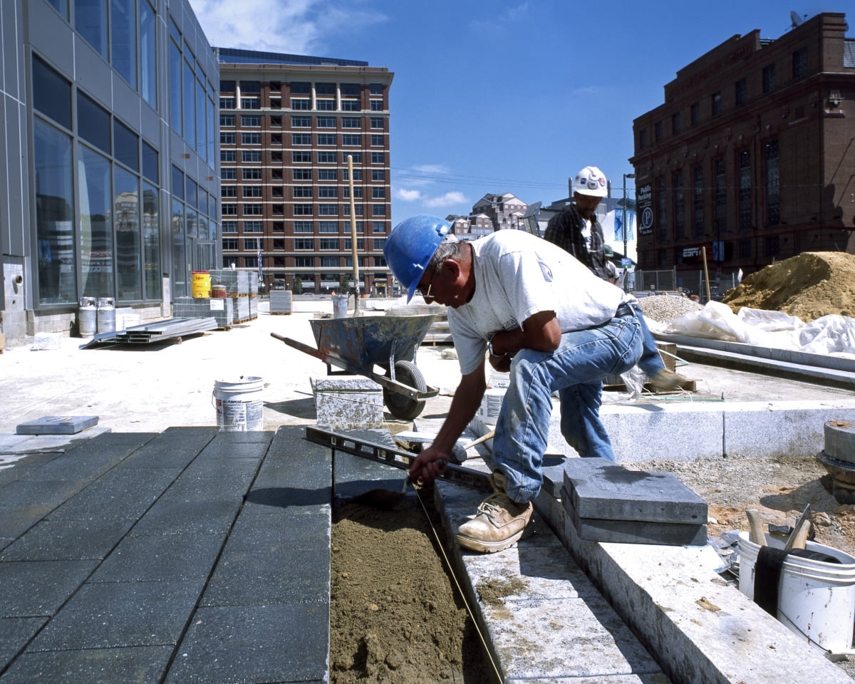 Print: Construction Workers On The Job, circa 1980 - Walmart.com