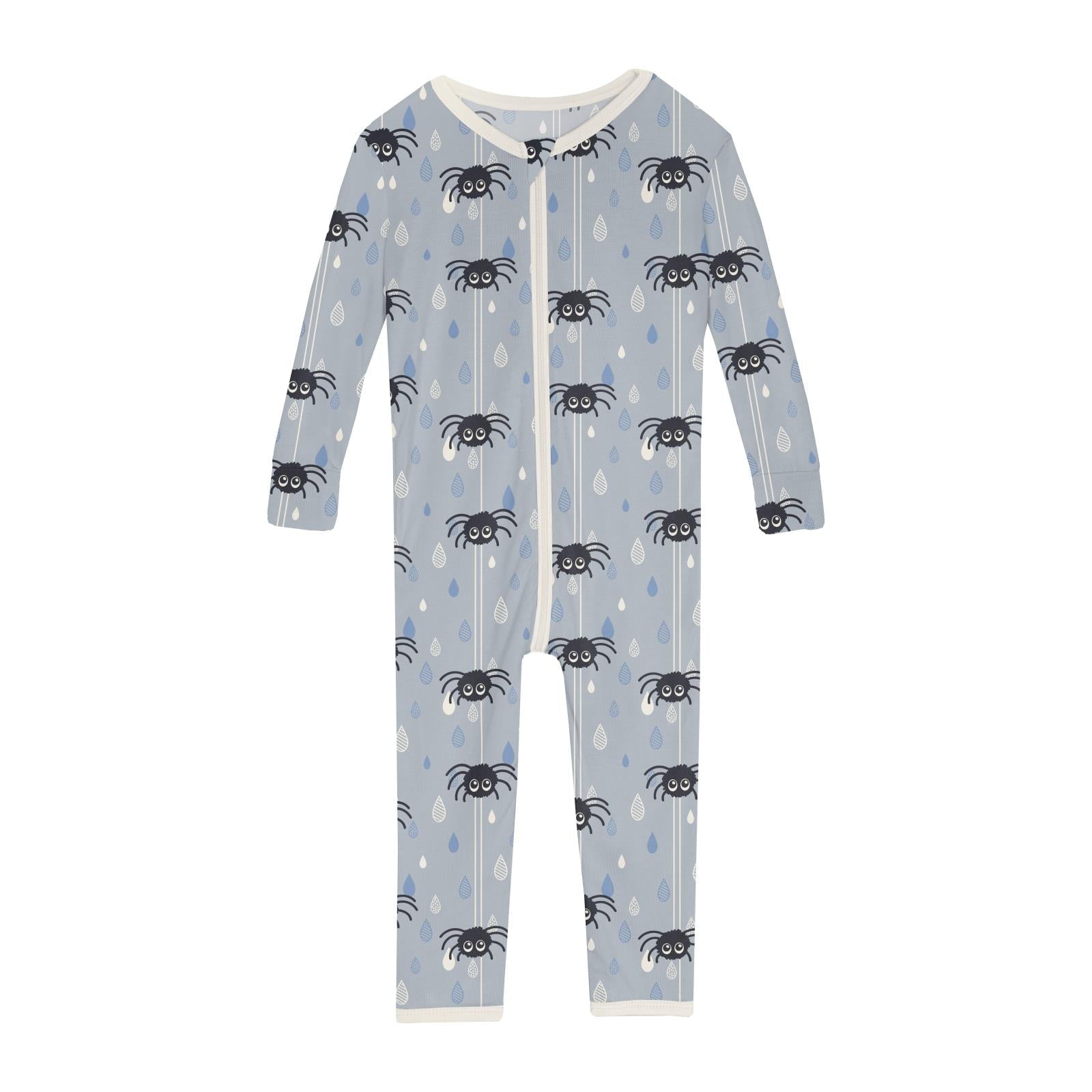 Print Convertible Sleeper with Zipper in Pearl Blue Itsy Bitsy Spider ...