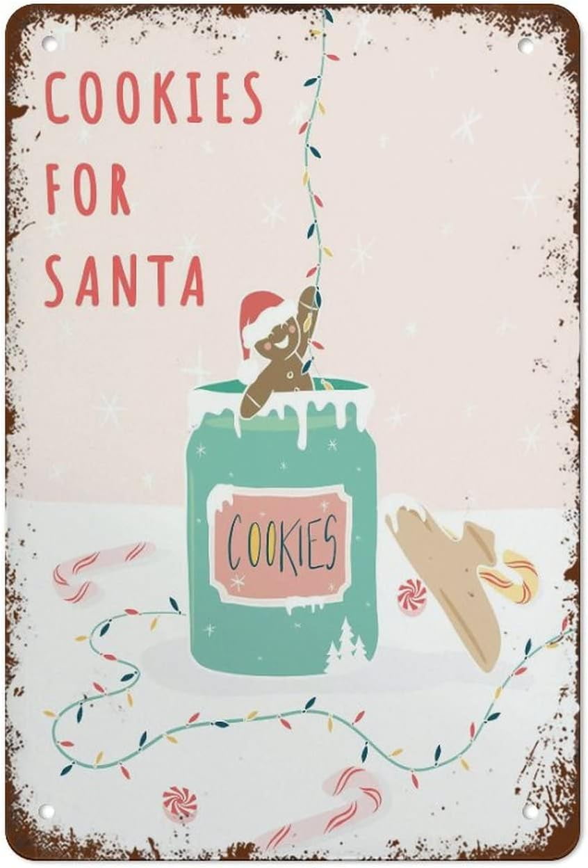 Print Cookies for Santa Sign, Christmas Printable, Christmas Sign for ...