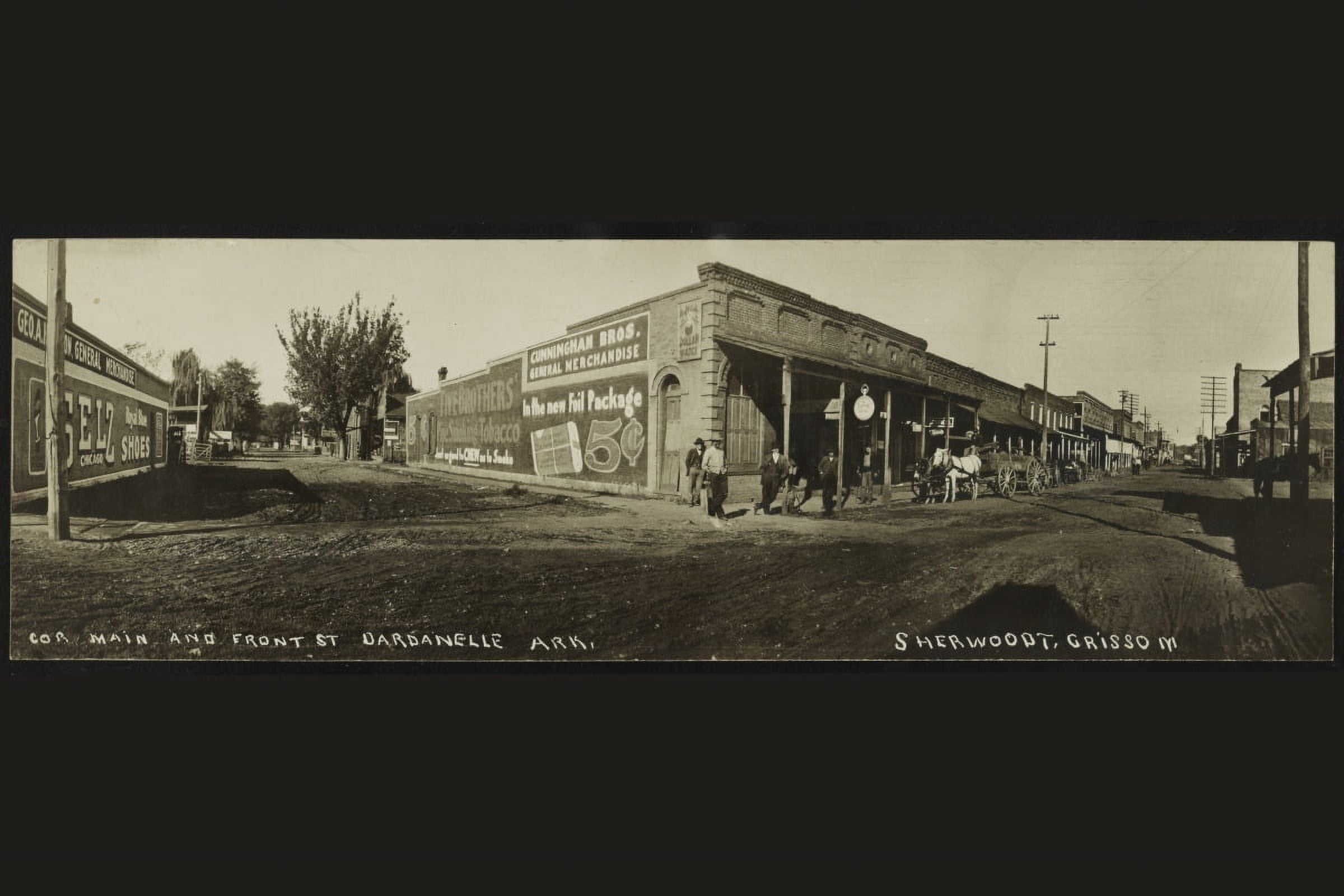 Print: Corner. Main And Front St. Dardanelle Ark., 1909 - Walmart.com