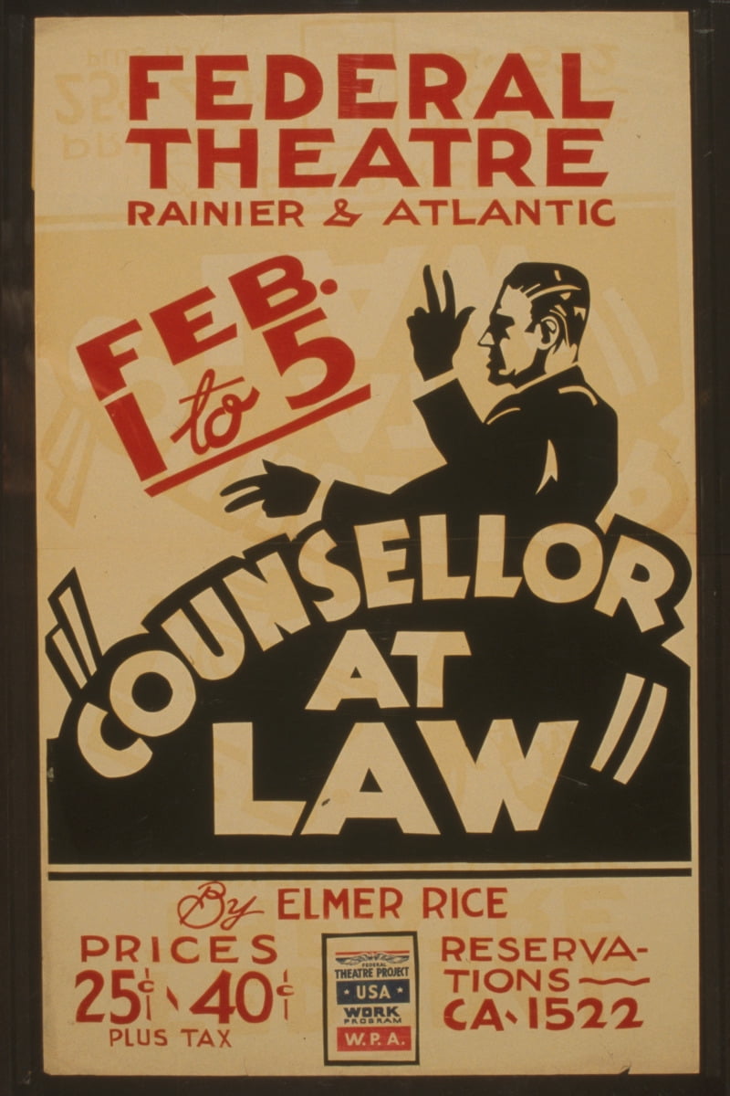 Print: Counsellor At Law By Elmer Rice, 1938 - Walmart.com