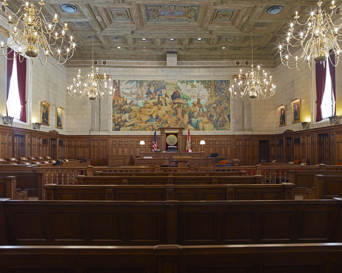 Print: Courtroom, David W. Dyer Federal Building And U.S. Courthouse ...