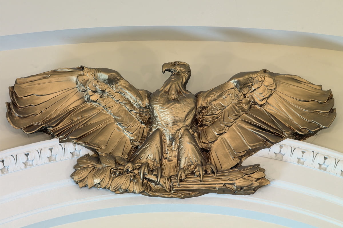 Print: Courtroom Eagle Detail, Byron R. White U.S. Courthouse, Denver ...