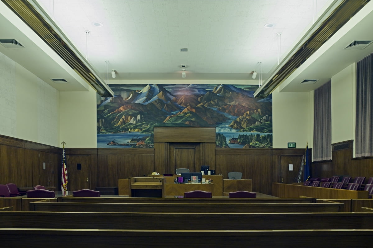 Print: Courtroom, Federal Building, Anchorage, Alaska, 2008 - Walmart.com