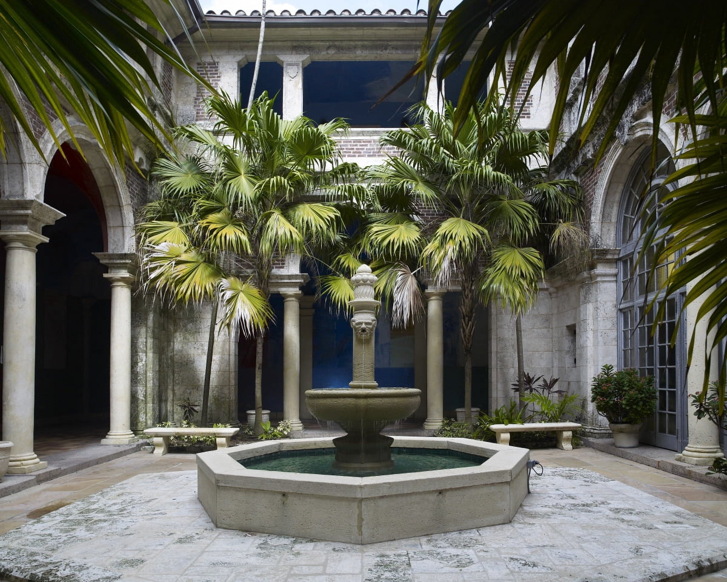 Print: Courtyard, David W. Dyer Federal Building And U.S. Courthouse ...
