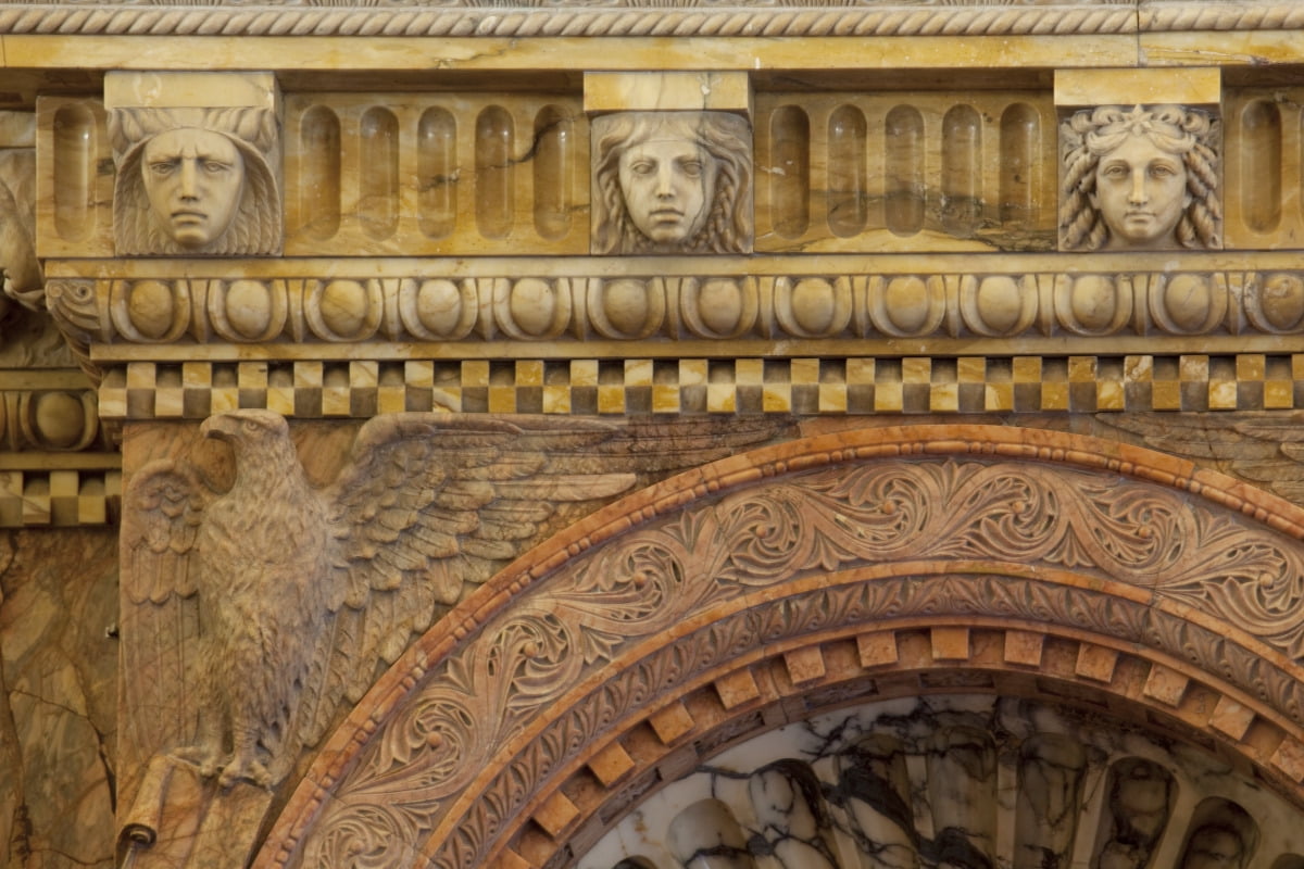 Print: Details From The Million Dollar Courthouse, The Theodore Levin ...