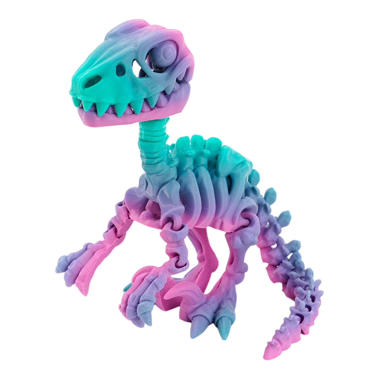 Print Dinosaur Skeleton Figurine Dinosaur Model Figure with Flexible ...