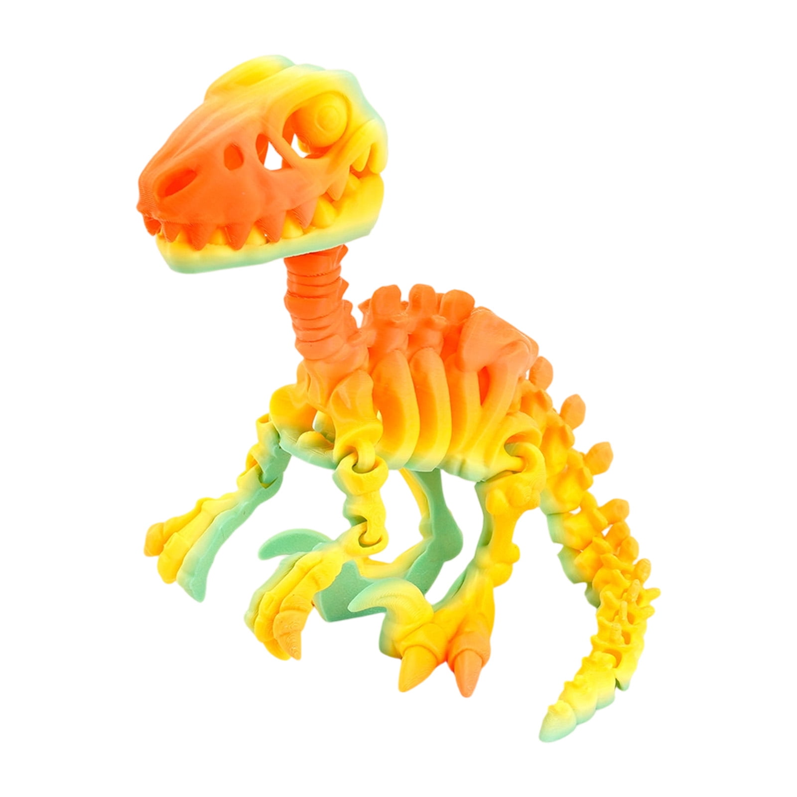 Print Dinosaur Skeleton Figurine Dinosaur Model Figure with Flexible ...