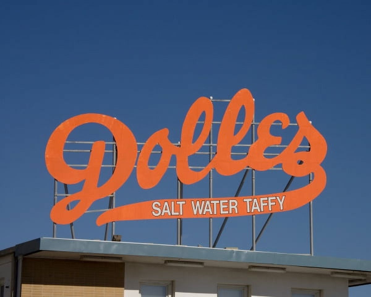 Print: Dolles Salt Water Taffy Sign, Rehoboth Beach, Delaware, 2006 ...