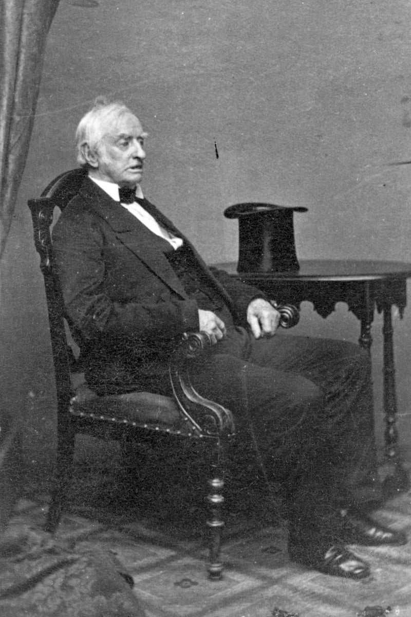 Print: Dr. Richard Sprigg Steuart, Seated, Facing Right, Full-Length ...