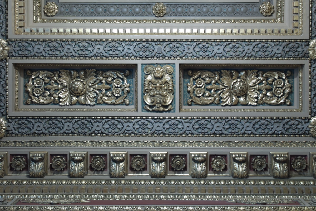 Print: East Courtroom Detail, Howard M. Metzenbaum U.S. Courthouse ...