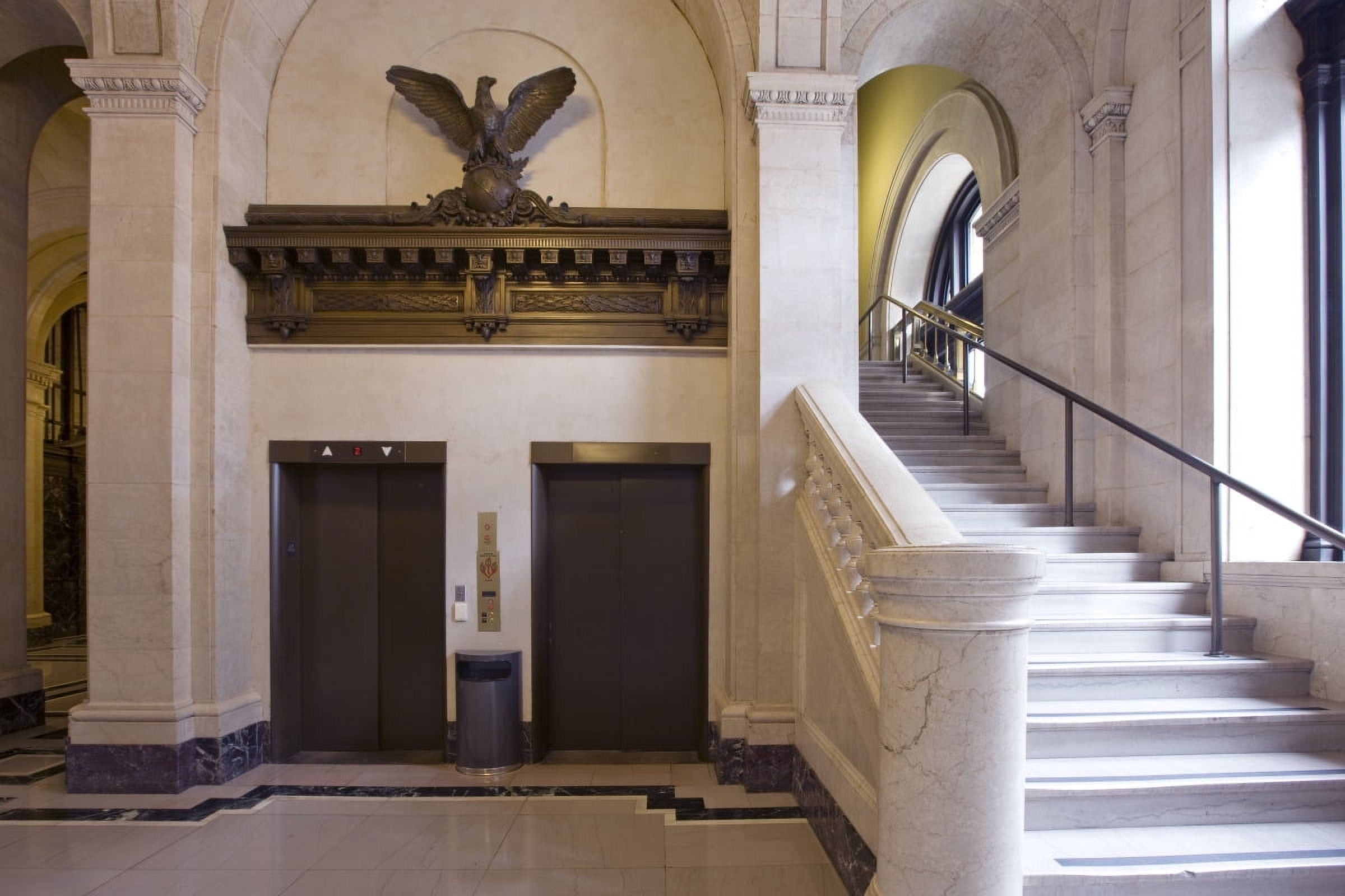 Print: East Elevator Lobby, Howard M. Metzenbaum U.S. Courthouse ...