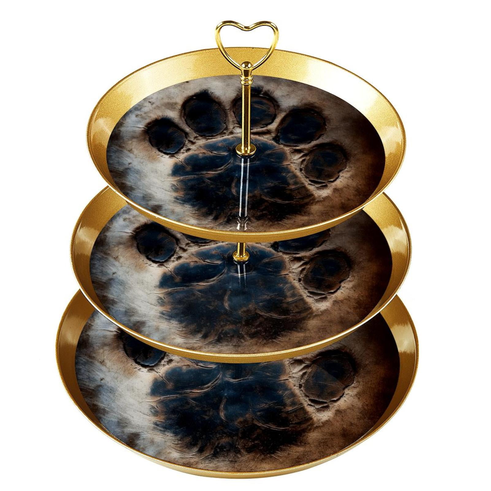 Print Elegant Plastic Discs Jewelry Necklace Stand with Iron Pillars ...