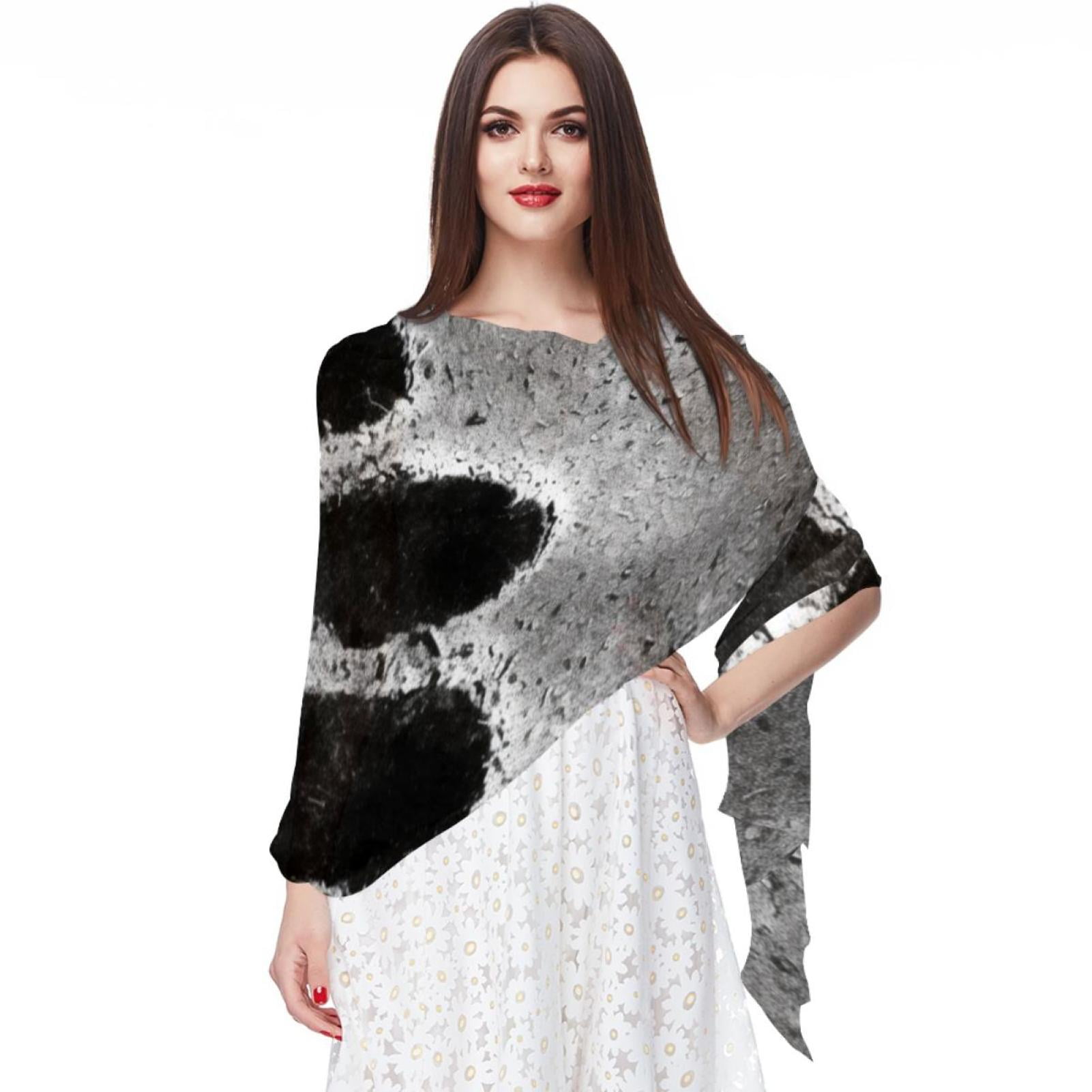 Print Elegant Silk Scarf - Translucent Chiffon Yarn - Lightweight and ...