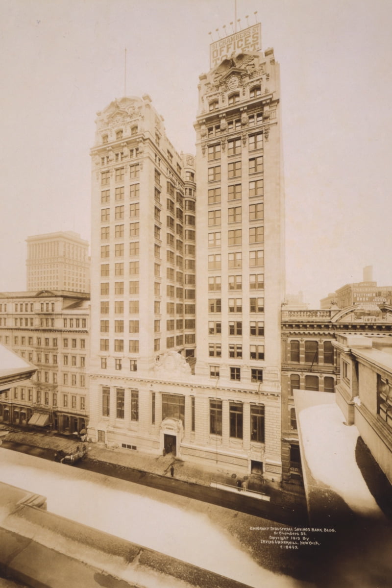 Print: Emigrant Industrial Savings Bank Bldg., 51 Chambers St., 1912 ...