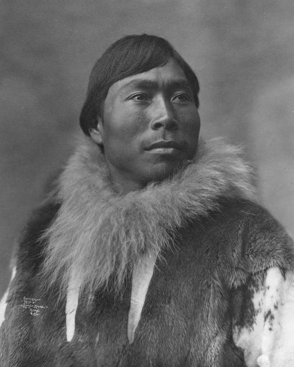 Print: Eskimo Posing, circa 1927 - Walmart.com