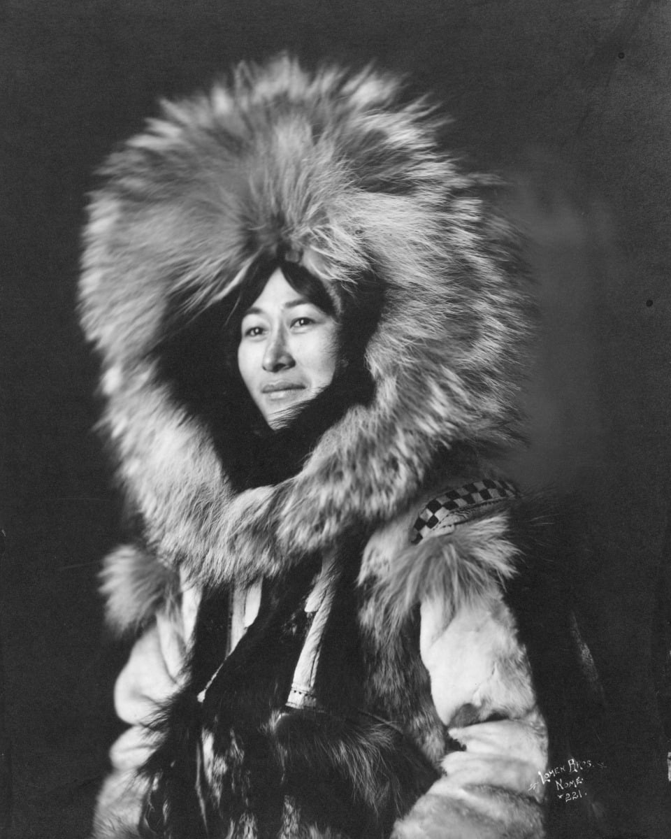 Print: Eskimo Woman Posing, circa 1915 - Walmart.com
