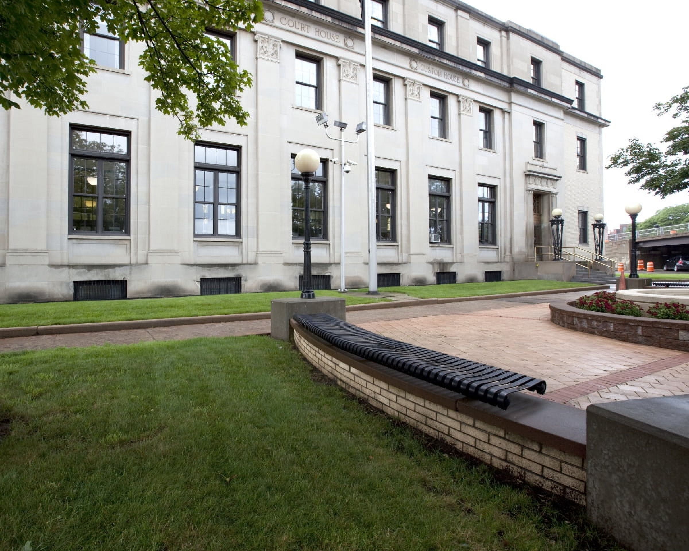 Print: Exterior, Alexander Pirnie Federal Building, Utica, New York ...
