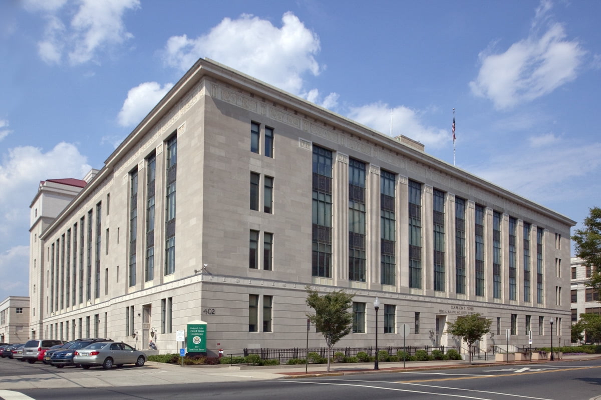 Print: Exterior, Clarkson S. Fisher Federal Building & U.S. Courthouse ...