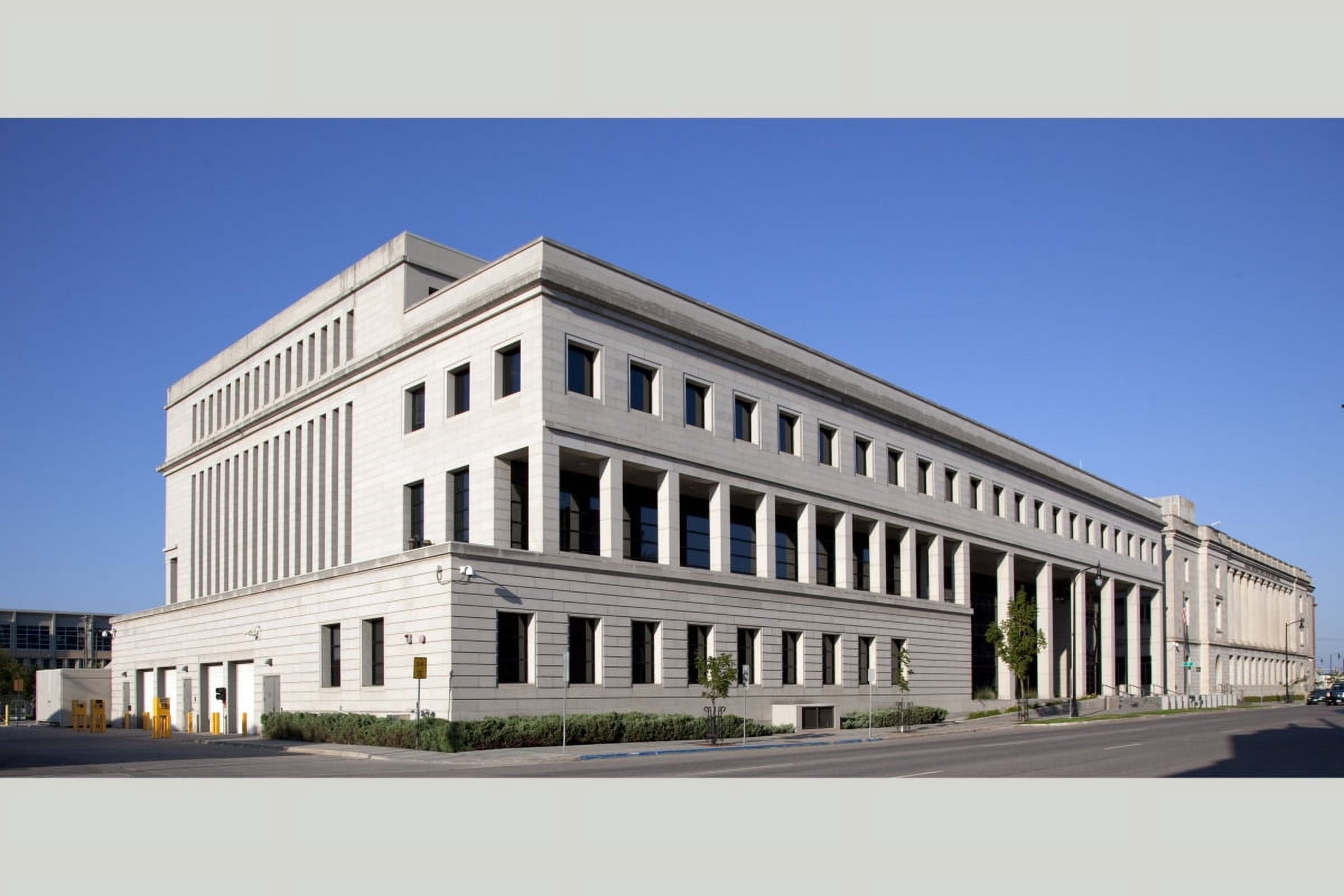 Print: Exterior, New Addition, Federal Building And U.S. Courthouse ...