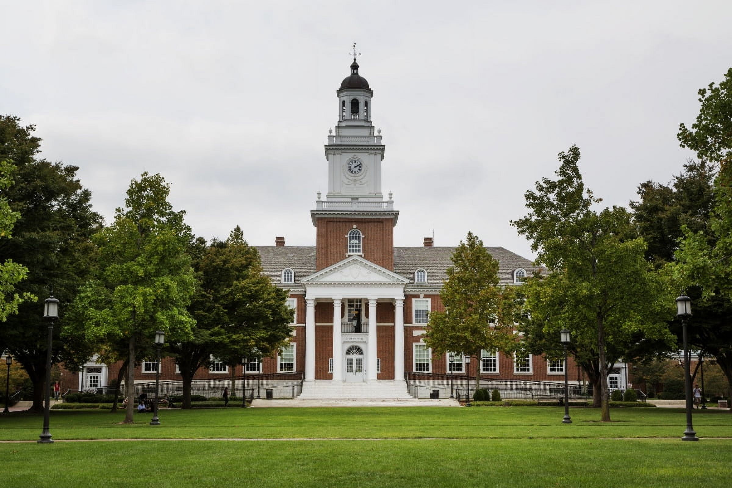 Print: Exterior Of Gilman Hall, On The Johns Hopkins University Campus ...