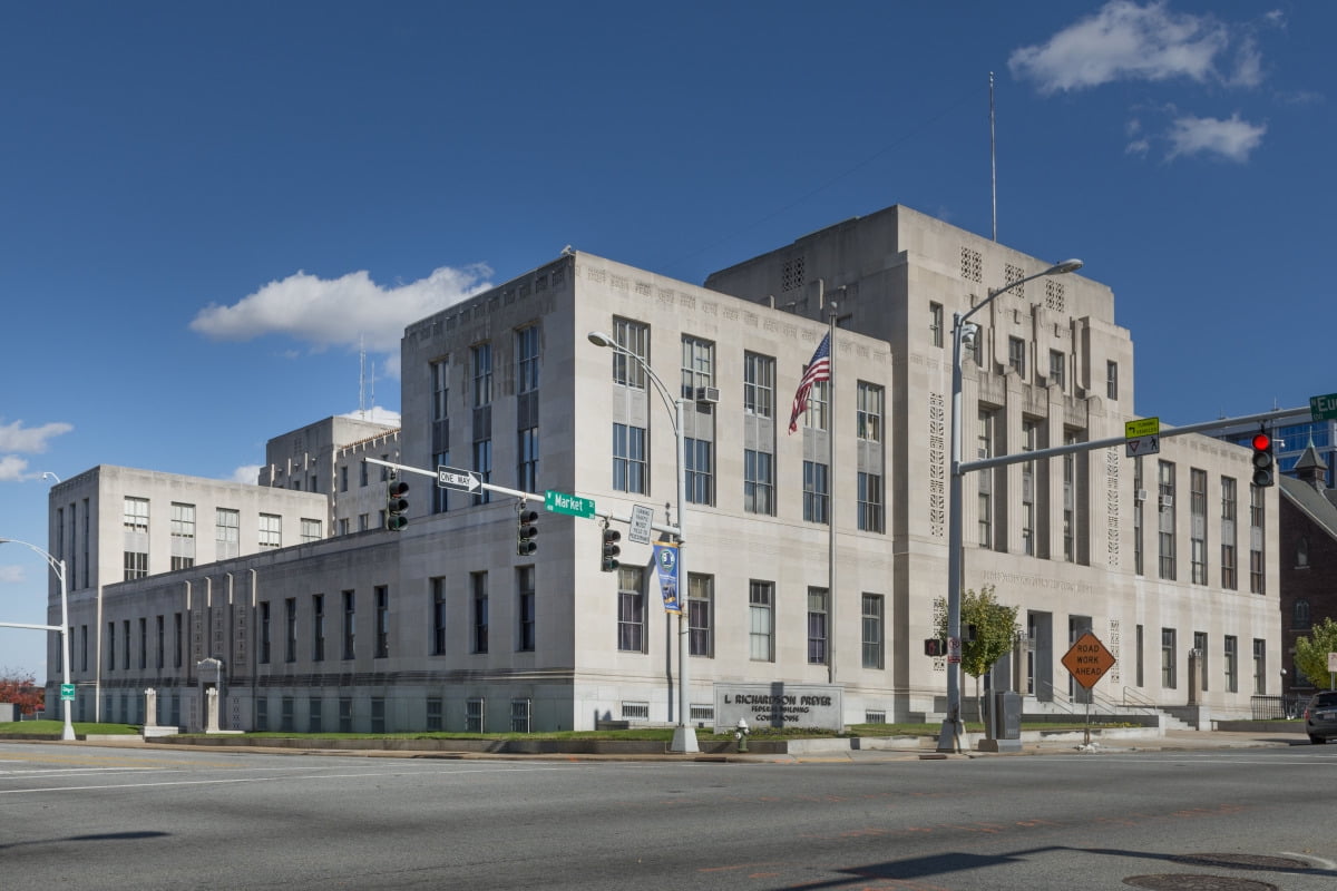 Print: Exterior. The L. Richardson Preyer Federal Building And Court ...