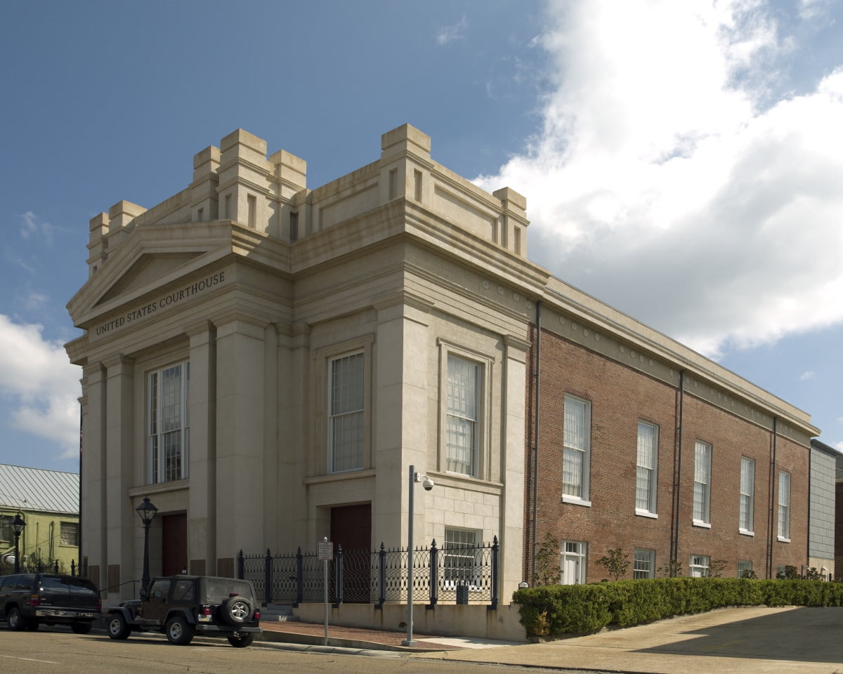 Print: Exterior, U.S. Courthouse, Natchez, Mississippi, 2008 - Walmart.com
