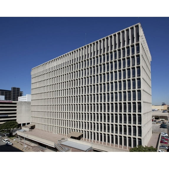 Print: Exterior View, J.J. Pickle Federal Building Located In Downtown ...