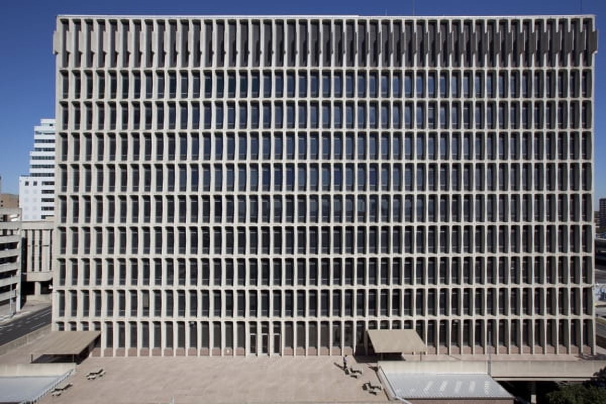 Print: Exterior View, J.J. Pickle Federal Building Located In Downtown ...
