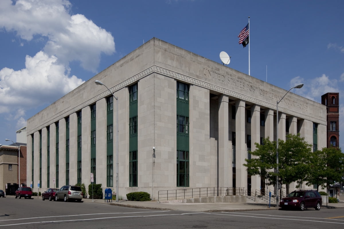 Print: Exterior View Of Federal Building And U.S. Courthouse ...