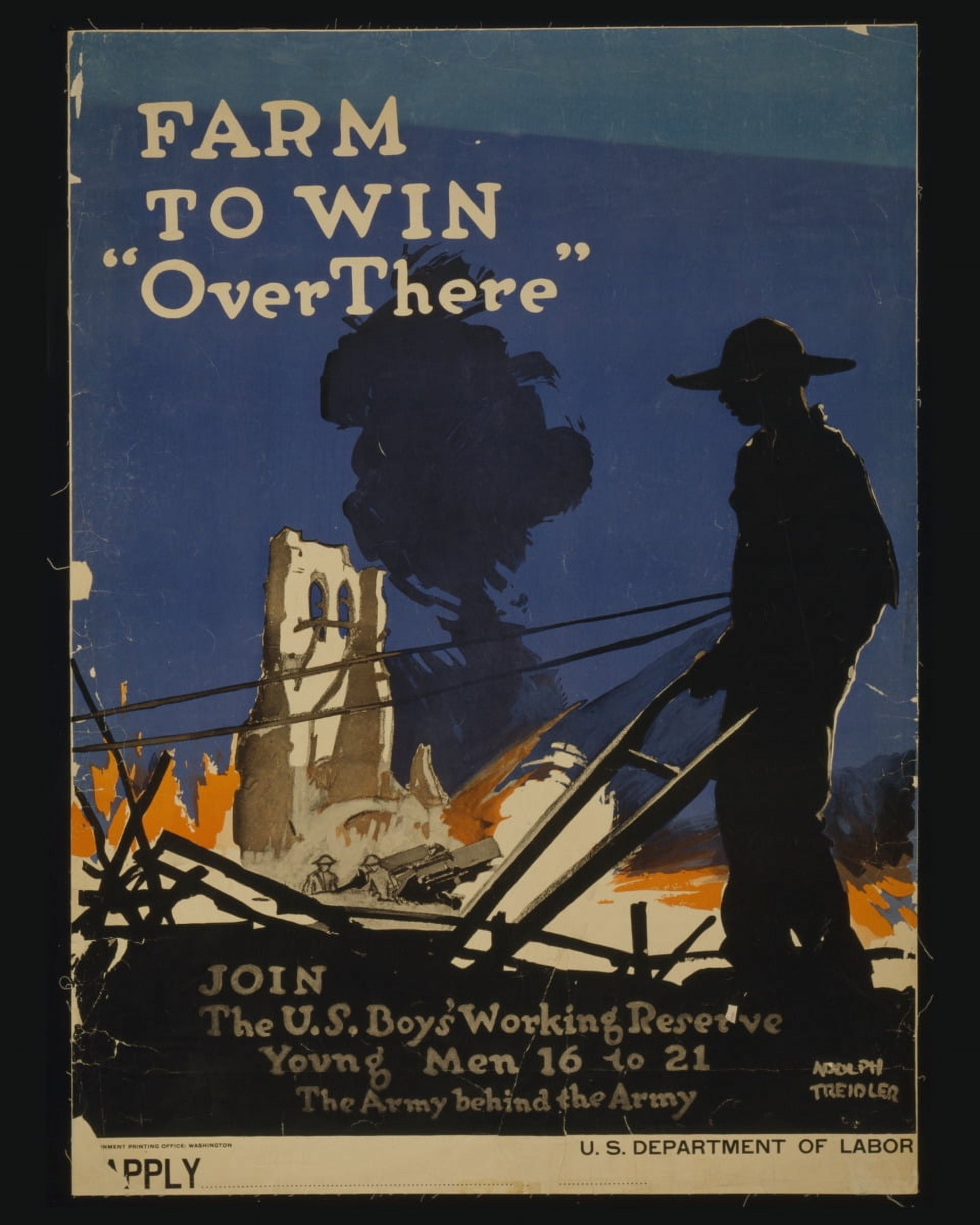 Print: Farm To Win Over There - Join The U.S. Boys' Woking Reserve ...