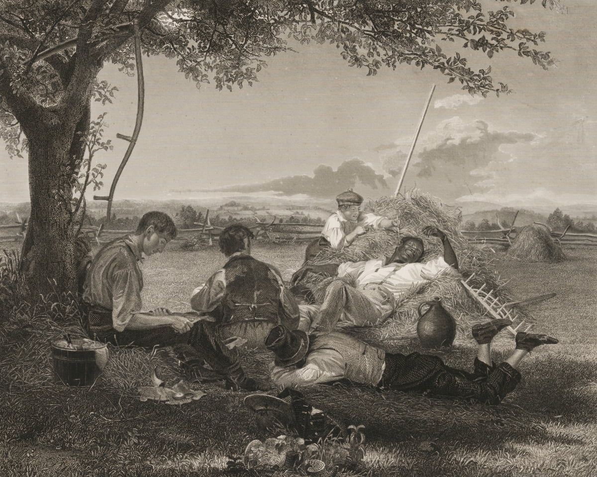 Print: Farmers Nooning, From The Original Picture In The Possession Of ...