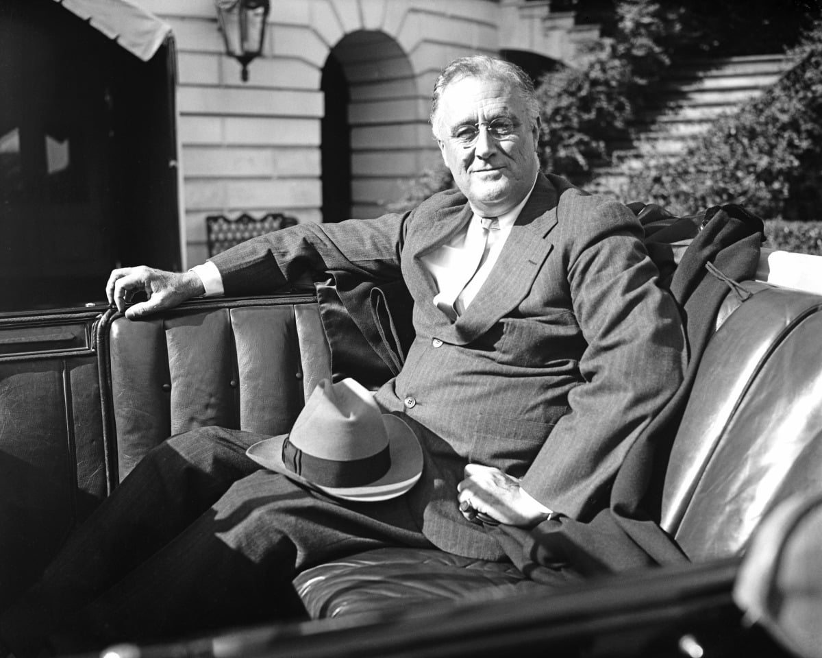 Print: Fdr Franklin Delano Roosevelt Indiana Car, 1936 - Walmart.com