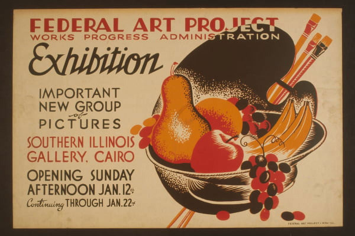 Print: Federal Art Project Works Progress Administration Exhibition ...