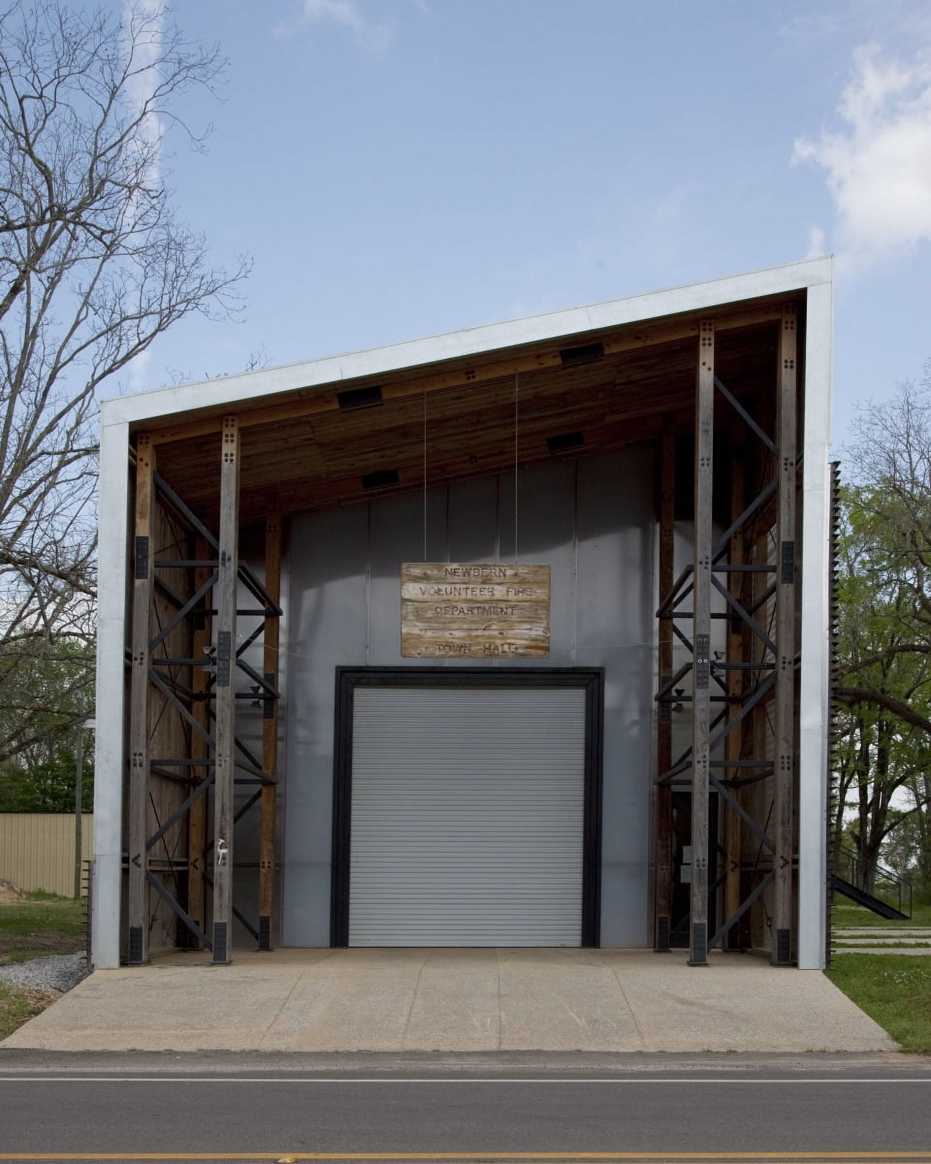 Print: Fire Department Designed By Rural Studio Architecture, Newbern ...