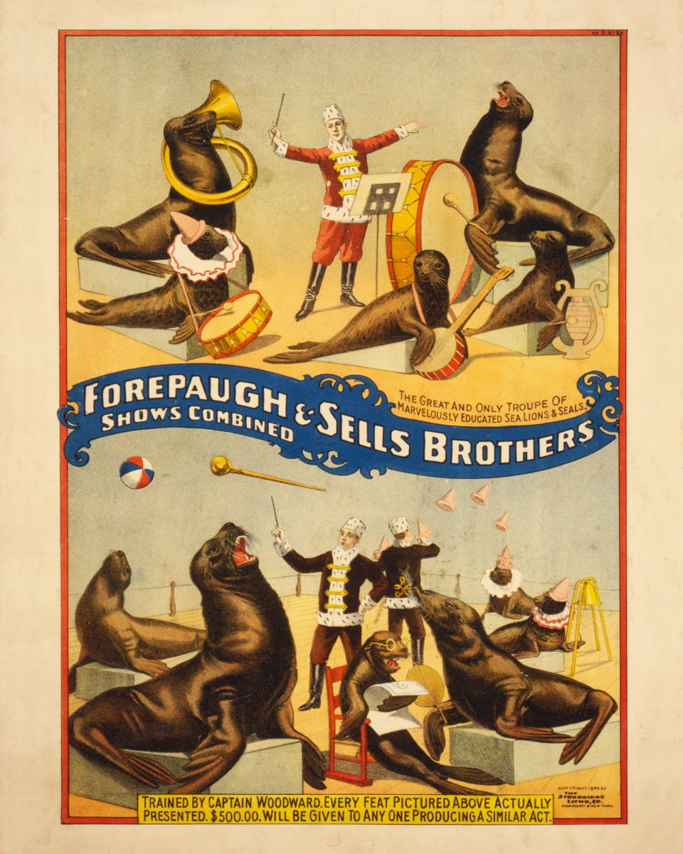Print: Forepaugh & Sells Brothers Circus, 1899 - Walmart.com
