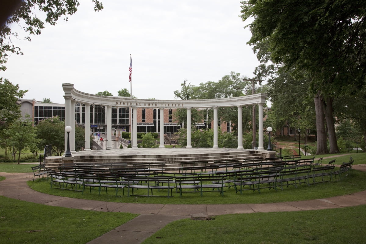 Print: Frederick Law Olmsted Designed The Landcaping, Ampitheatre And ...
