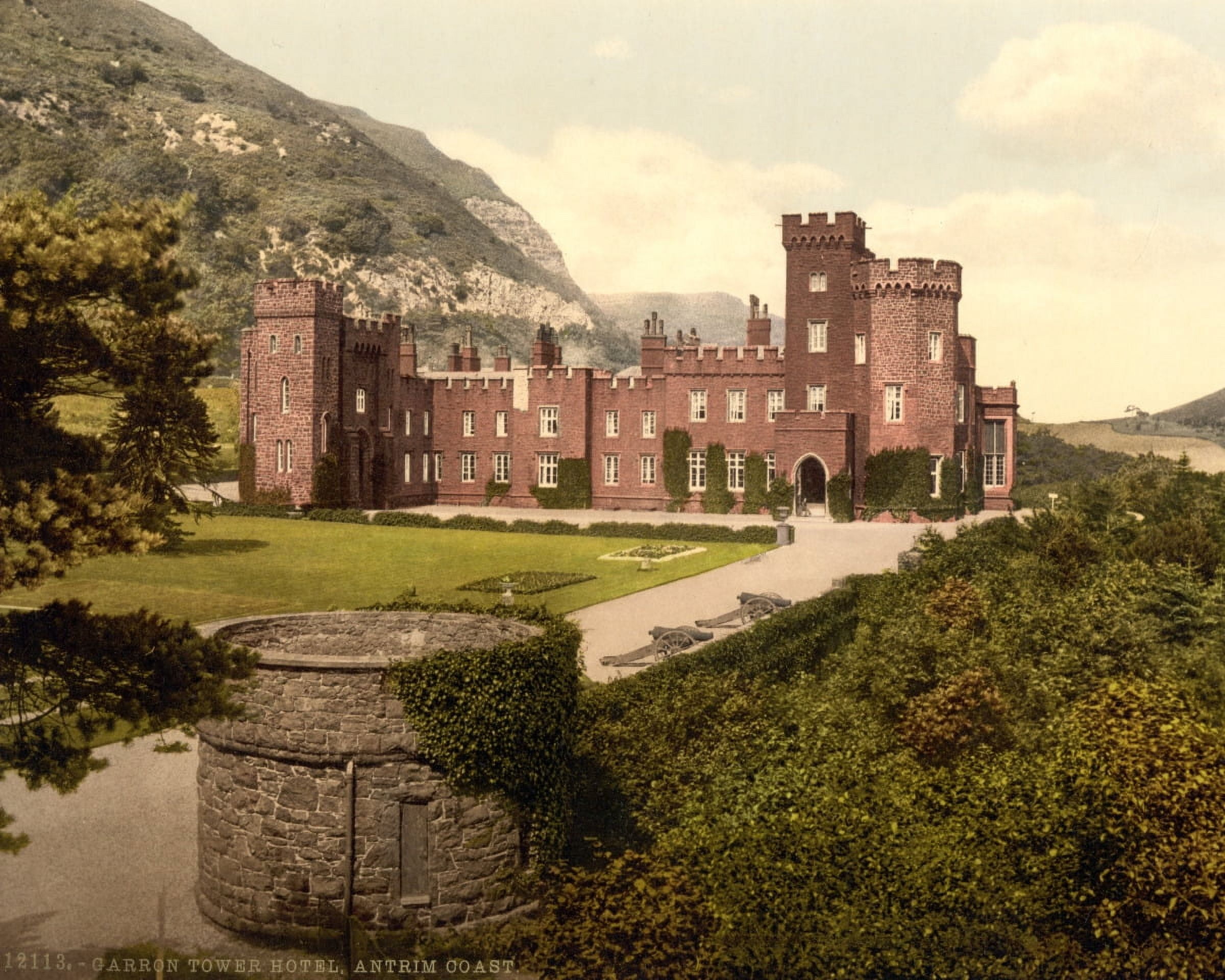 Print: Garron Tower Hotel. County Antrim, Ireland, circa 1890 - Walmart.com