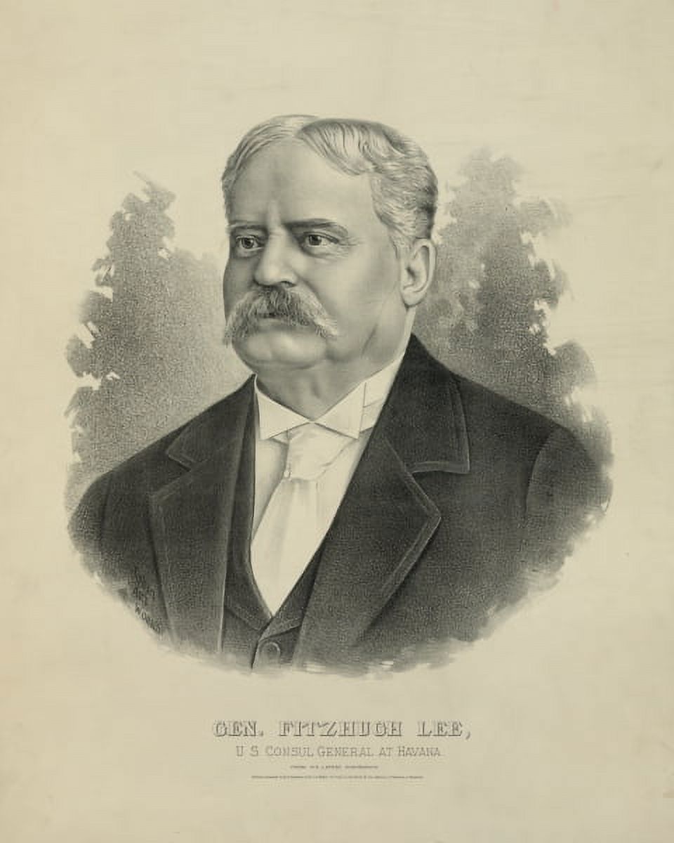 Print: Gen. Fitzhugh Lee, U.S. Consul General At Havana, 1898 - Walmart.com