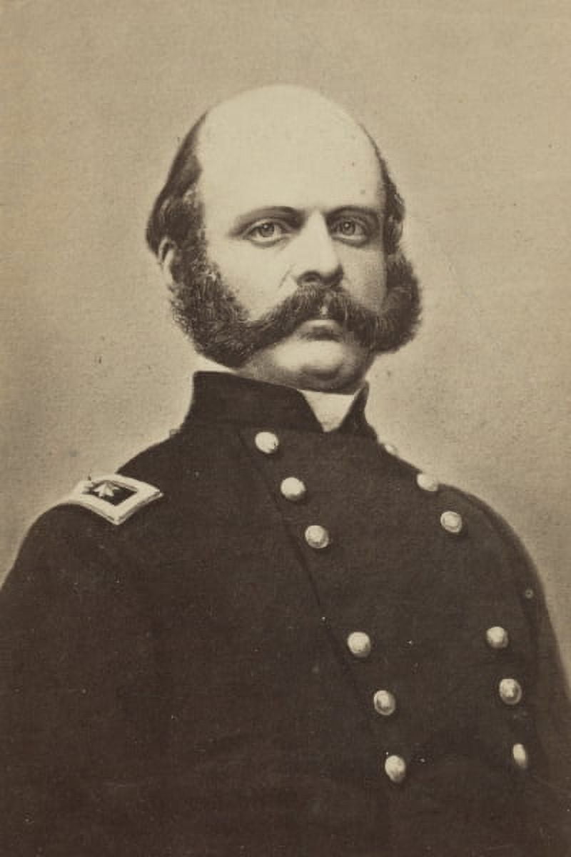 Print: General Ambrose E. Burnside, Wearing Military Uniform, circa ...